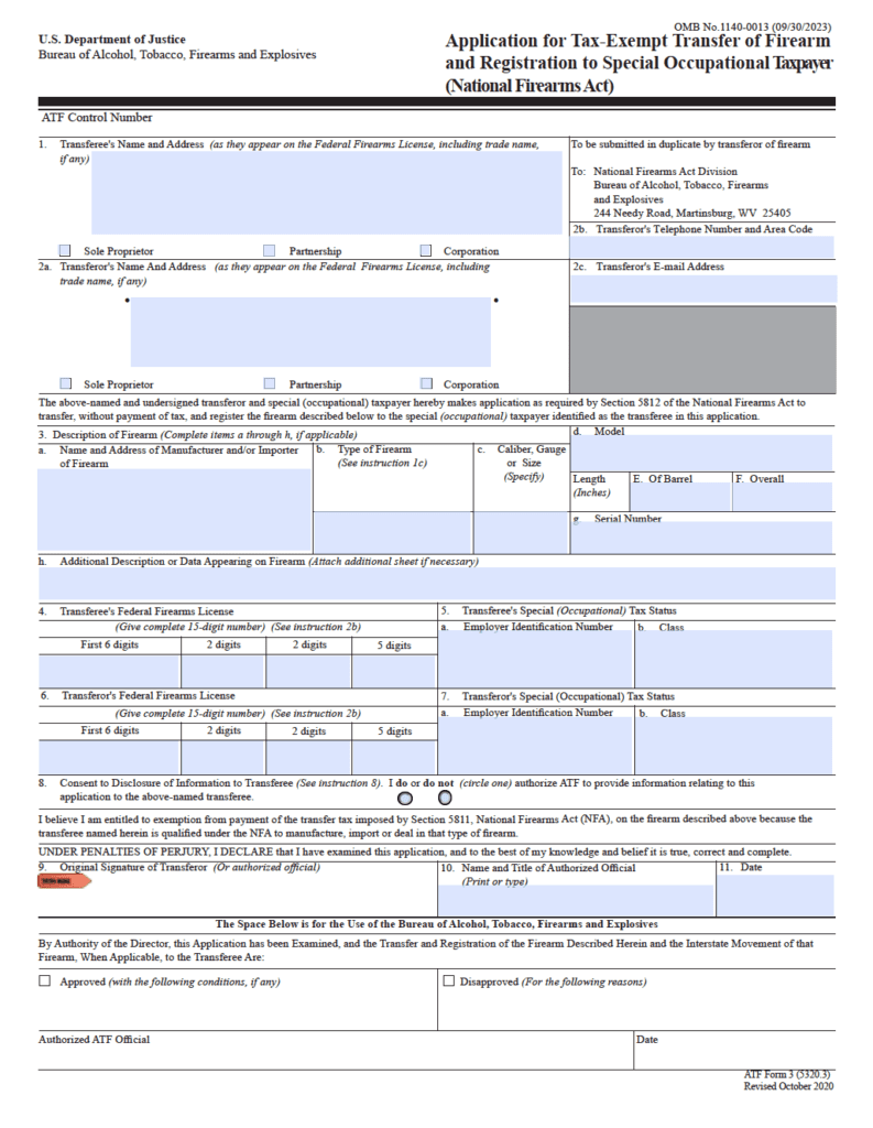 ATF Form 3 Guide - RocketFFL
